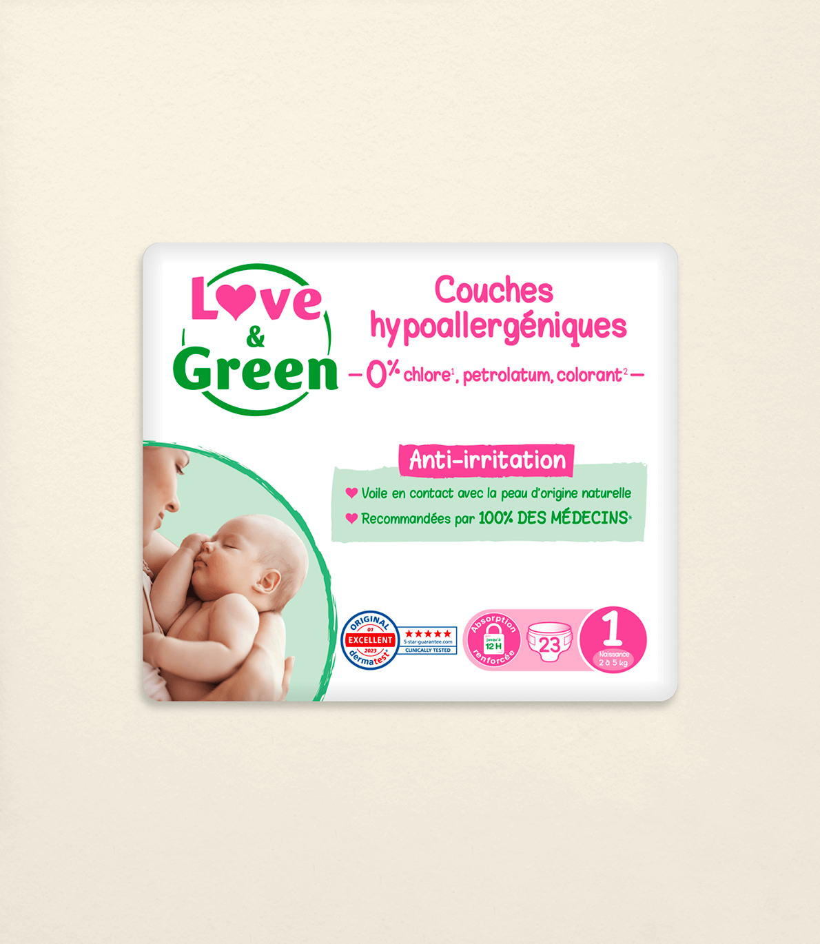 Eco-Friendly Diapers Size 1 to 6 | Love & Green