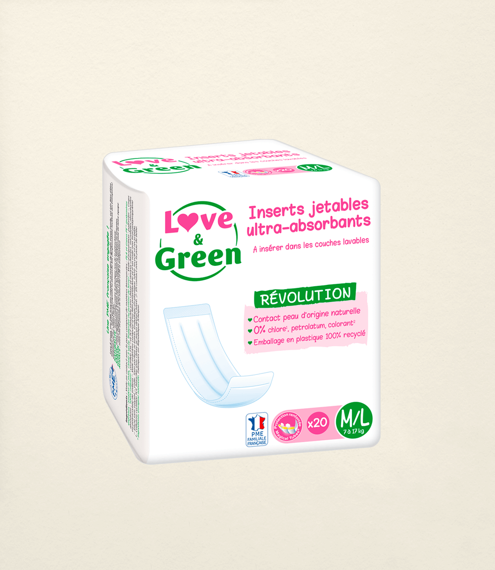 Universal Ecological Disposable Diaper Inserts | Love & Green