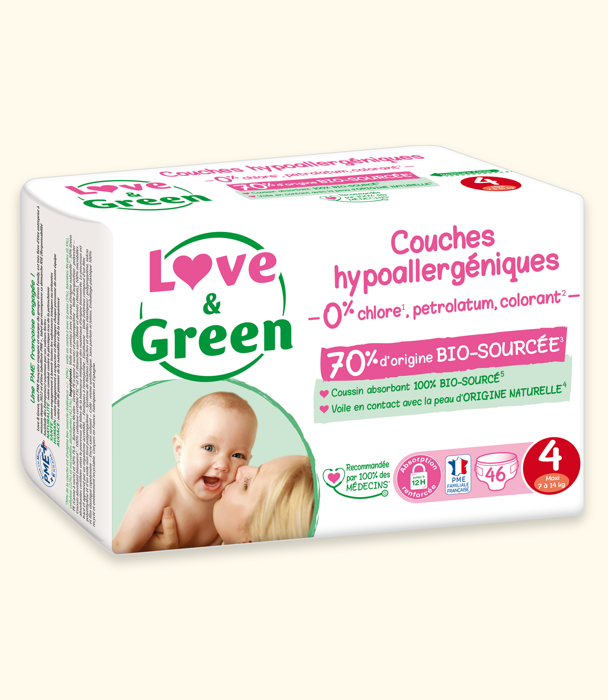 Eco-Friendly Diapers Size 1 to 6 | Love & Green